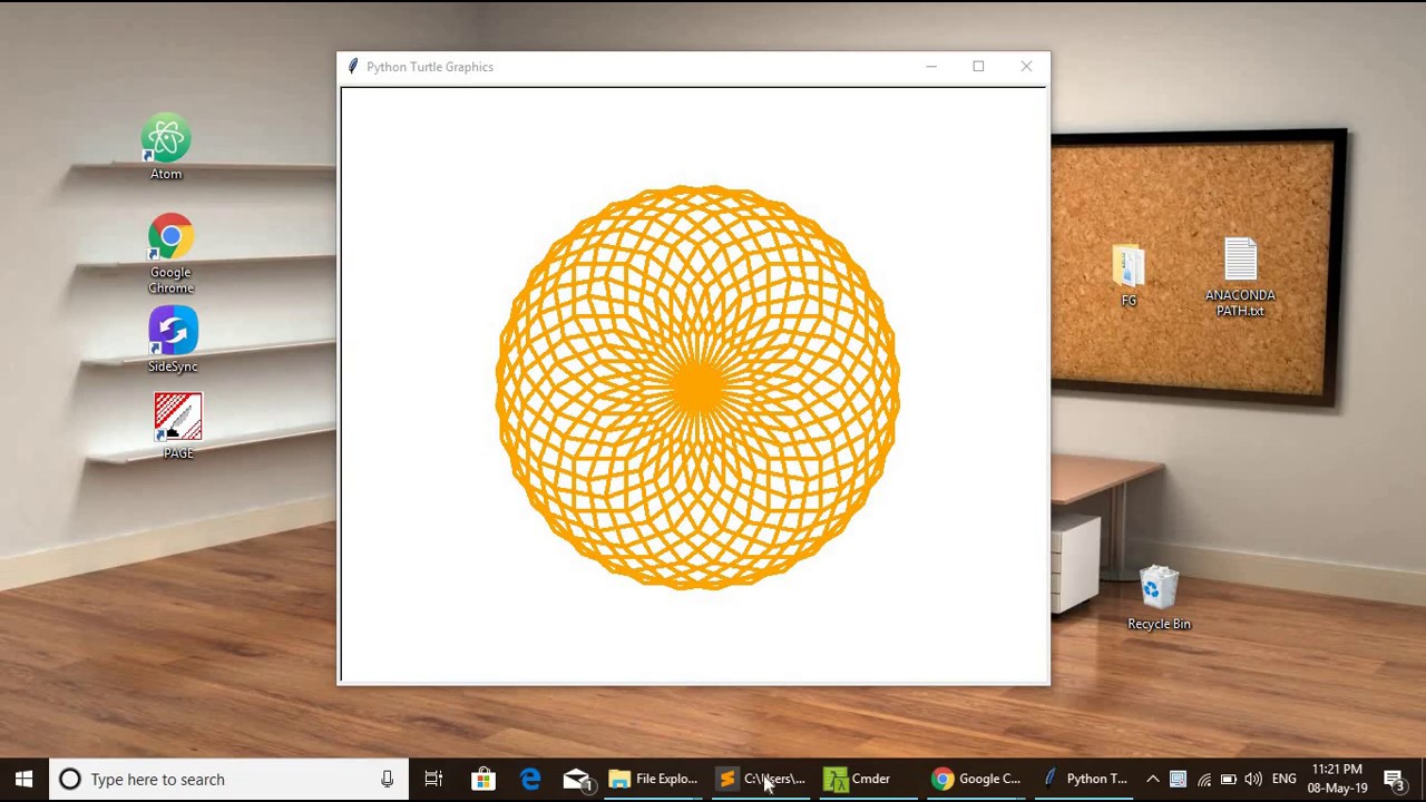 Python Turtle Graphics Polygon of 12 sides