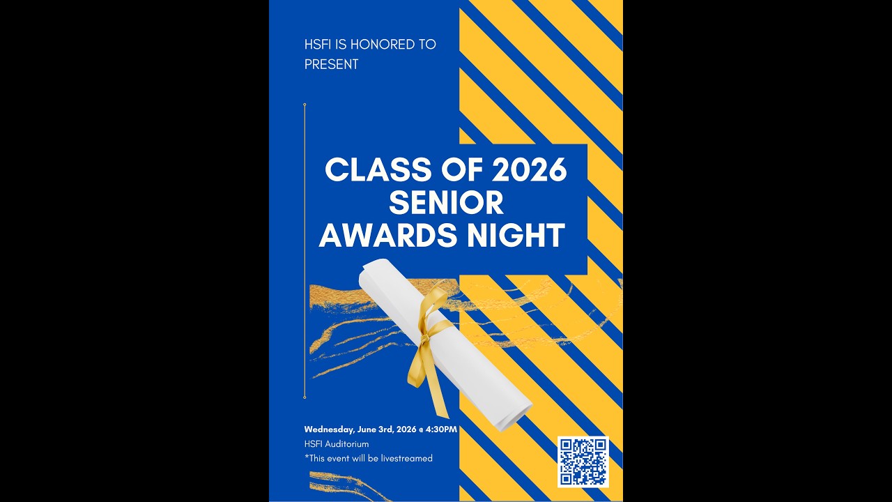 HSFI Class of 2026 Senior Awards Night