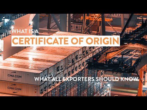 What is a Certificate of Origin?