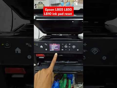 Epson L805 L850 L810 Printer ink pad Error reset #SupportEpson
