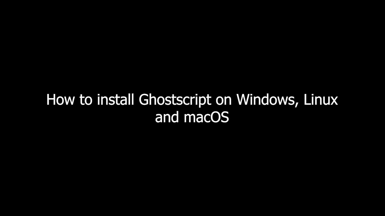 Install Ghostscript on Windows, Linux and macOS | Use with LocalPDF Studio