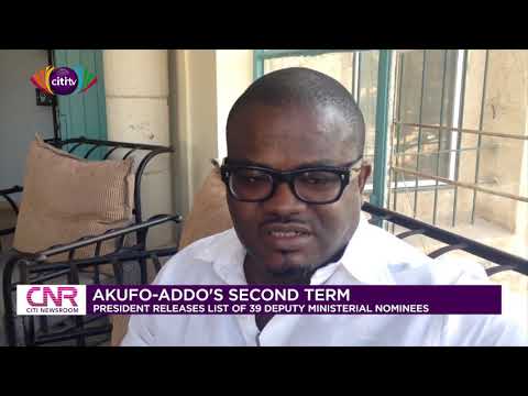Akufo-Addo names 39 deputy ministers, appoints Adu Boahen as Minister of State at Finance Ministry