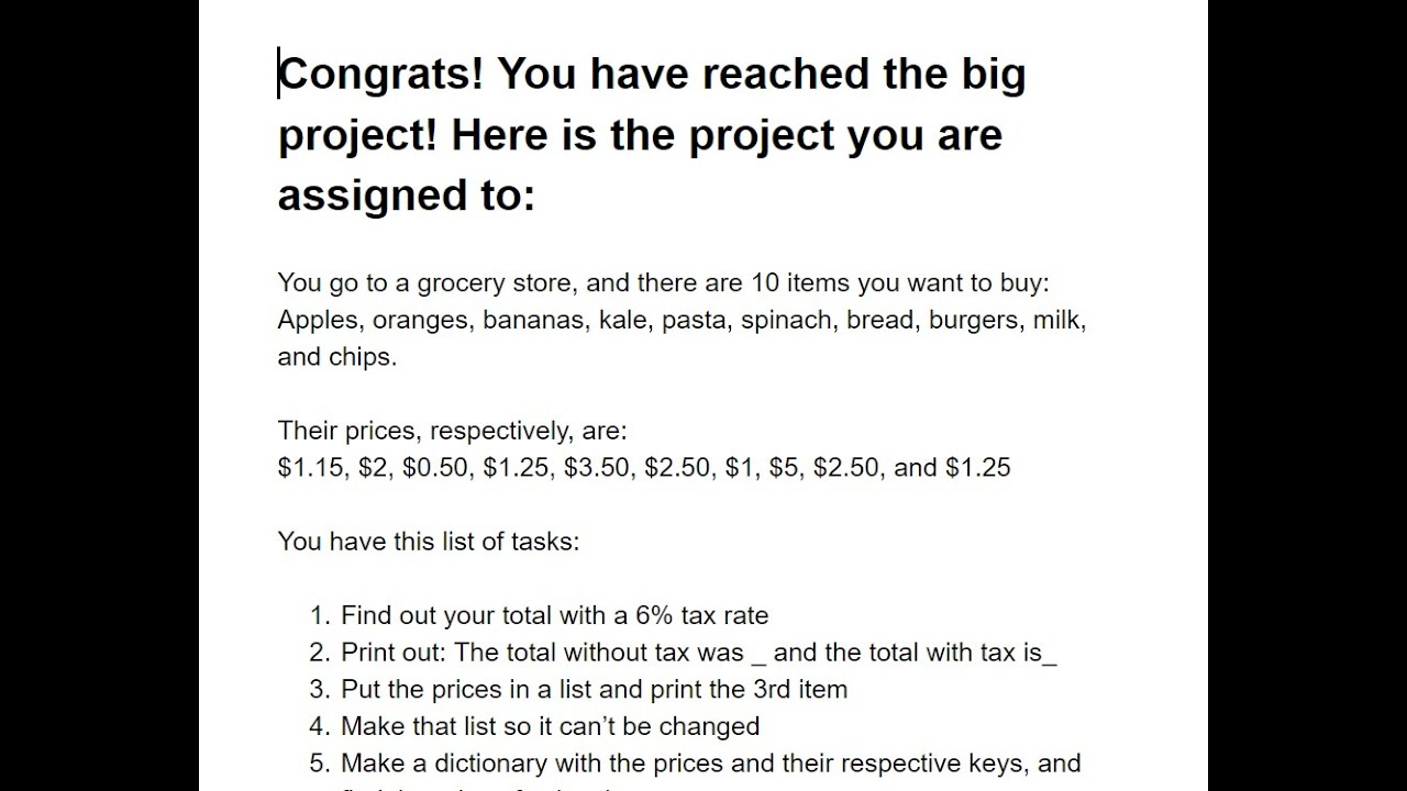 Intro to Python - Data Structures Project