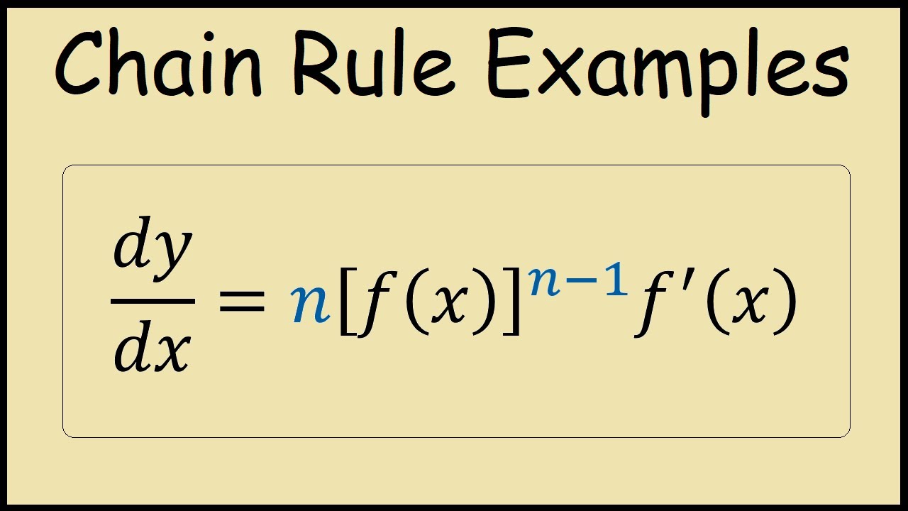 Chain Rule Example Problems with Solutions
