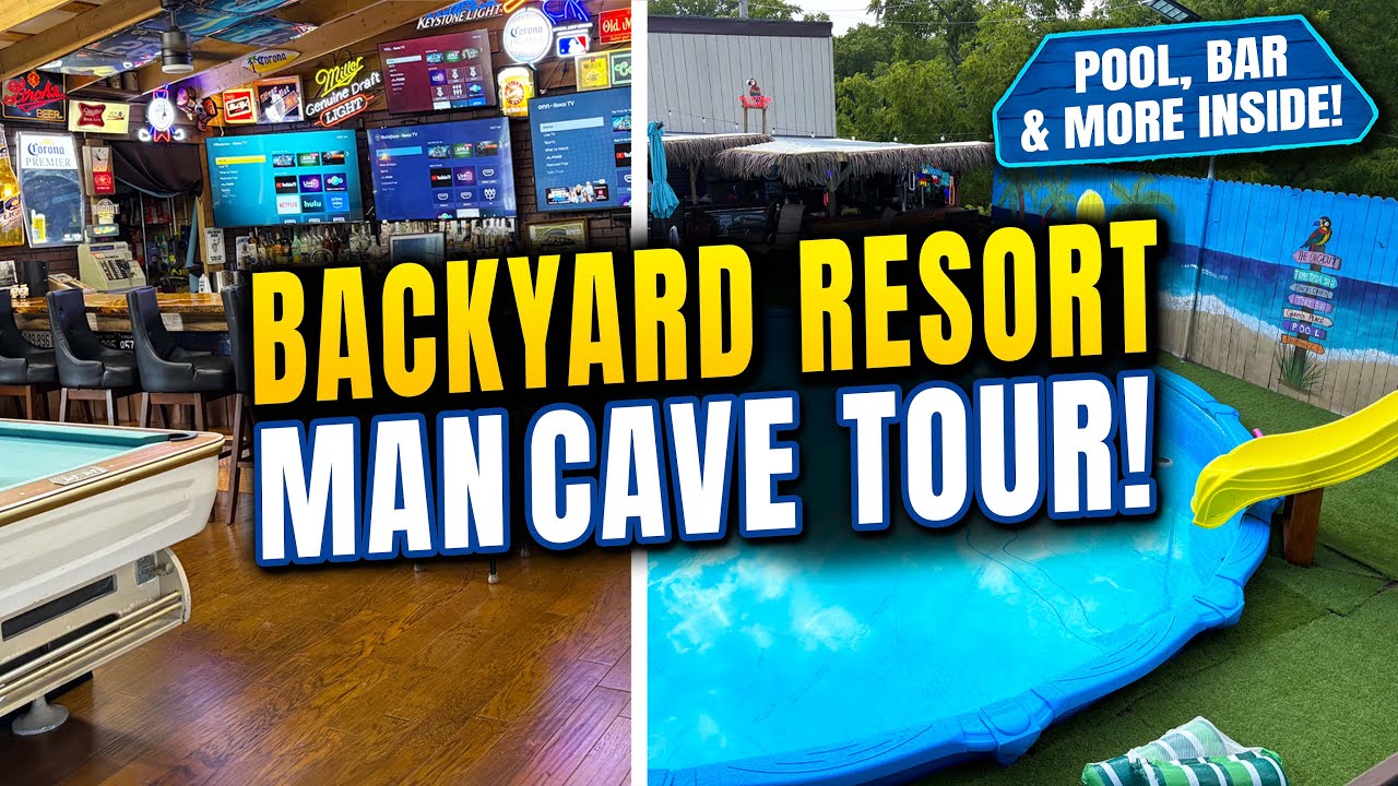 This Backyard Man Cave Feels Like a Resort!