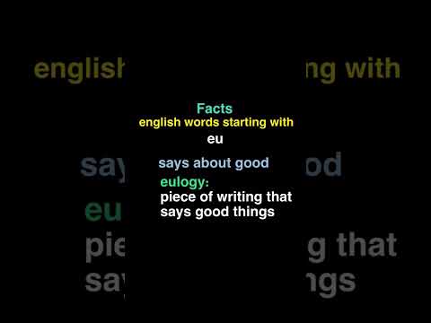 English words starting with eu #explore #english #words #facts #interesting #competitive #exams