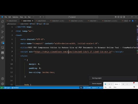 Build a PDF Compressor Web App in Browser Using PDF-LIB Library in HTML & JavaScript