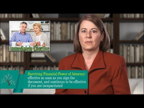 Financial Power of Attorney Springing or Surviving