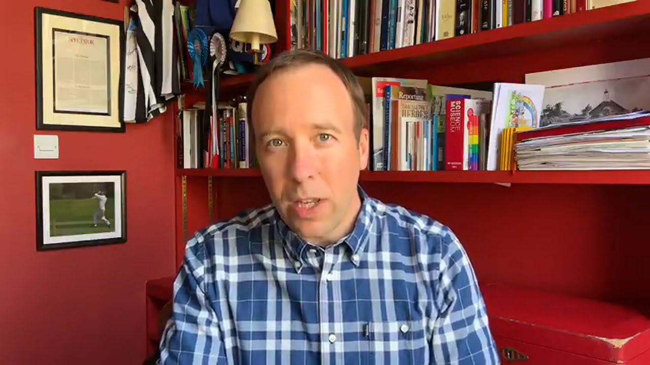 Hancock 'delighted' as figures show more than half of UK population has had first Covid-19 jab