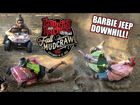 Rednecks with Paychecks Fall Mud Crawl 2024 Barbie Jeep Downhill