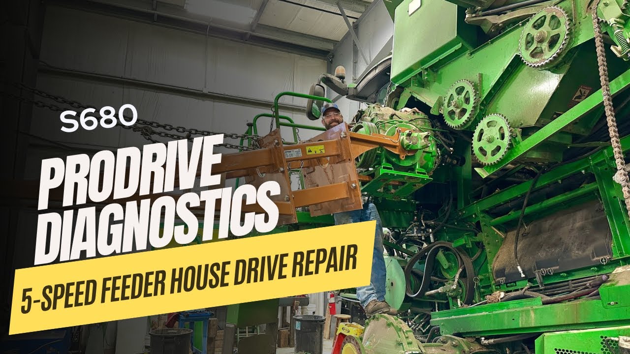 John Deere S680 ProDrive: 5-Speed Feeder House Gear Case Failure & Full Tear Down