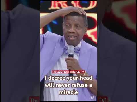 Decree this on your head #decree #pastoreaadeboye #prayer #declaration