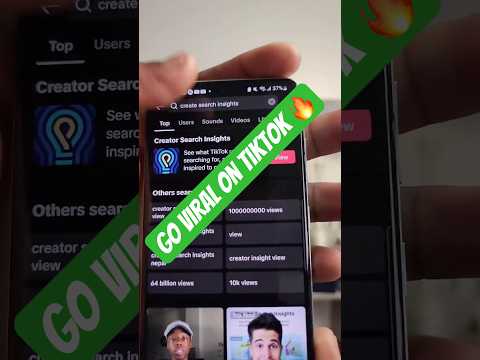 How to go Viral on TikTok by using creators search insights feature💹.