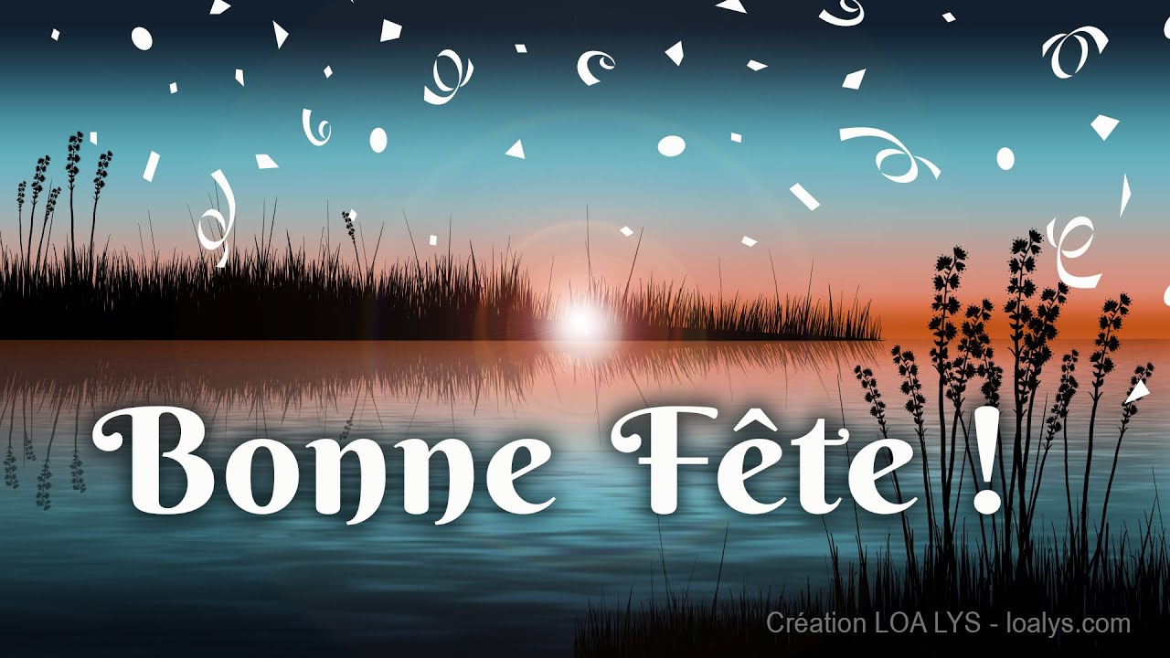 Bonne fête ! Carte animée pour la fête (prénom)