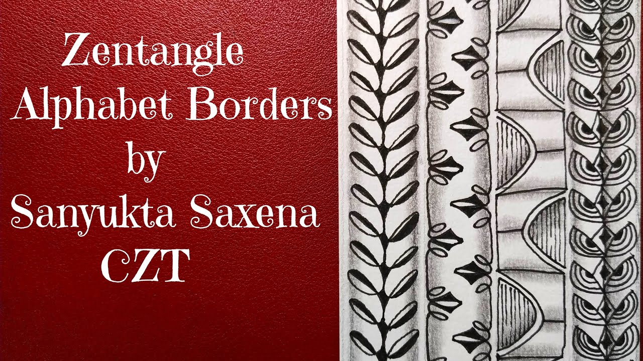 Zentangle Alphabet Borders (E)