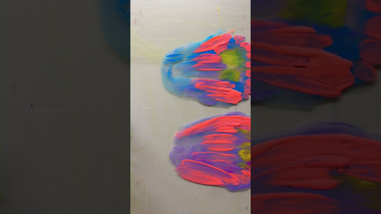 I make prints using monotype technique for art projects #art #contemporaryart #painting #artist