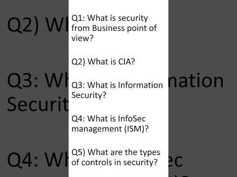 Information Security Basics Terminologies || #informationsecurity #CIA #securitycontrols