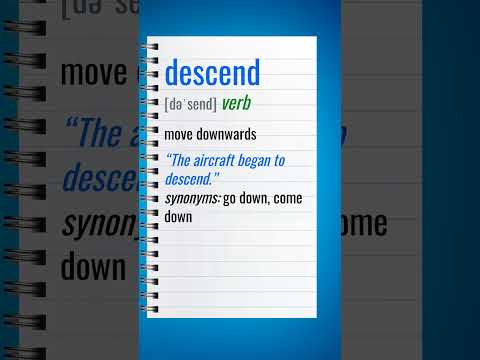 DESCEND (C1 Advanced) Learn English Vocabulary