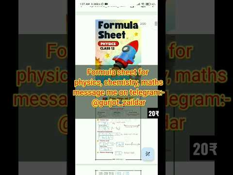NCERT formula sheet @NCERTKaksha