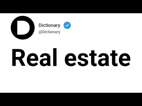 Real estate Meaning In English