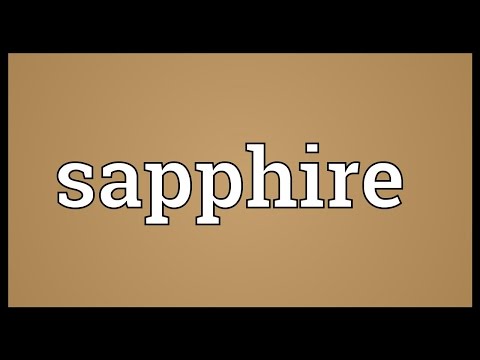 Sapphire Meaning