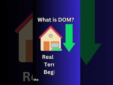 Real Estate Terms for Beginners - What is DOM?