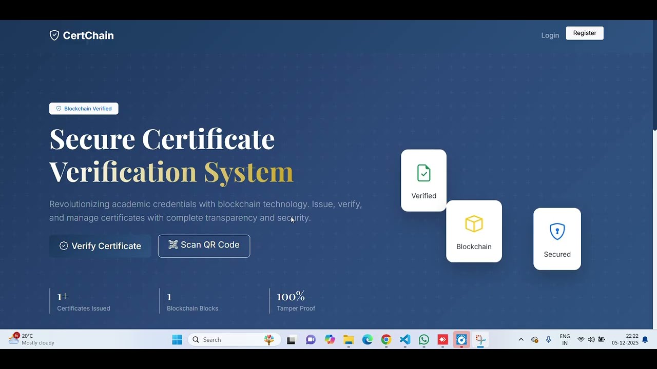 🔐 Certificate Verification using Blockchain | Secure Document Validation System | SkillProPlus