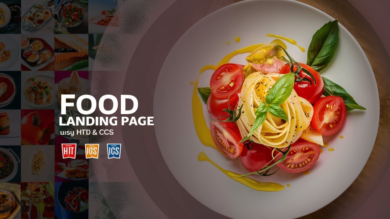 Build Restaurant Landing Page Using HTML CSS And JavaScript | Step by Step | HTML CSS Tutorial | P-1