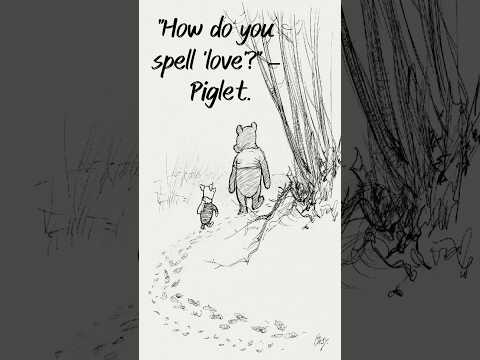Winnie the Pooh - How do you spell love? ...... #shorts #quotes