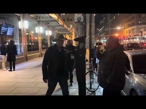 Metallica lead singer James Hetfield leaves dinner with girlfriend in Washington DC