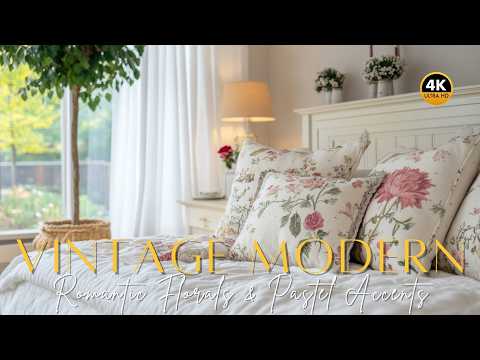 Vintage Meets Modern: Shabby Chic Cottage Decor with Romantic Florals & Pastel Accents