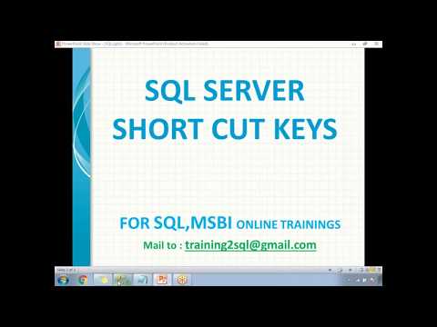 Learn SQL Server Shortcut Keys configuration - Mind Luster