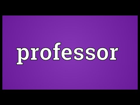 Professor Meaning
