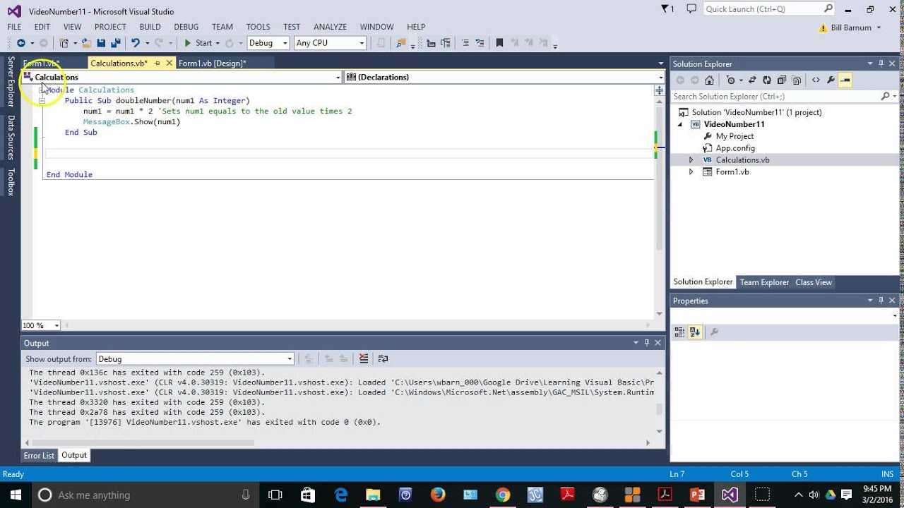 14   Creating a Function in Visual Basic