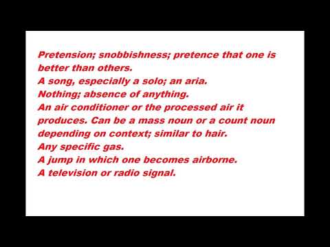 air meaning