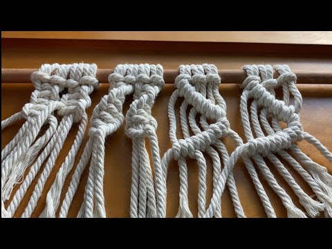 The 3 Basic Macrame Knots Tutorial