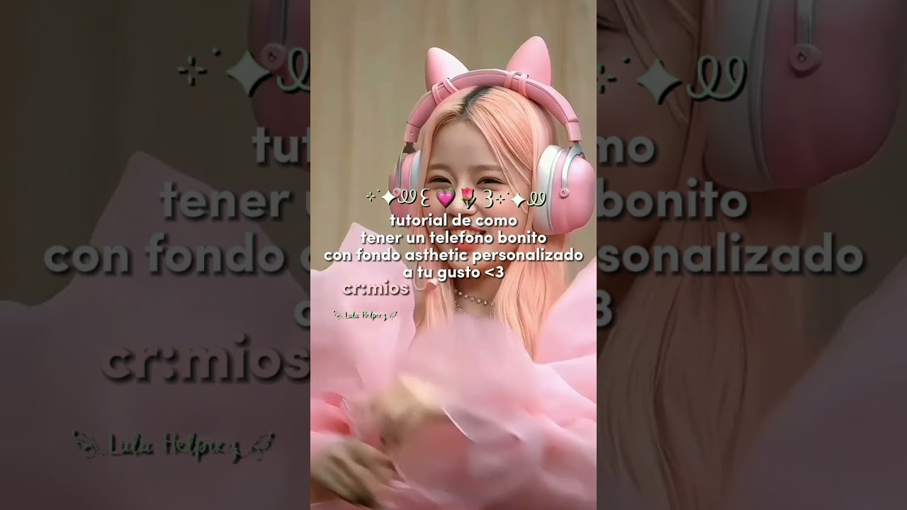 🐰tutorial de como tener un fondo bonito y personalizado a tu gusto ~cr:mios~🐰