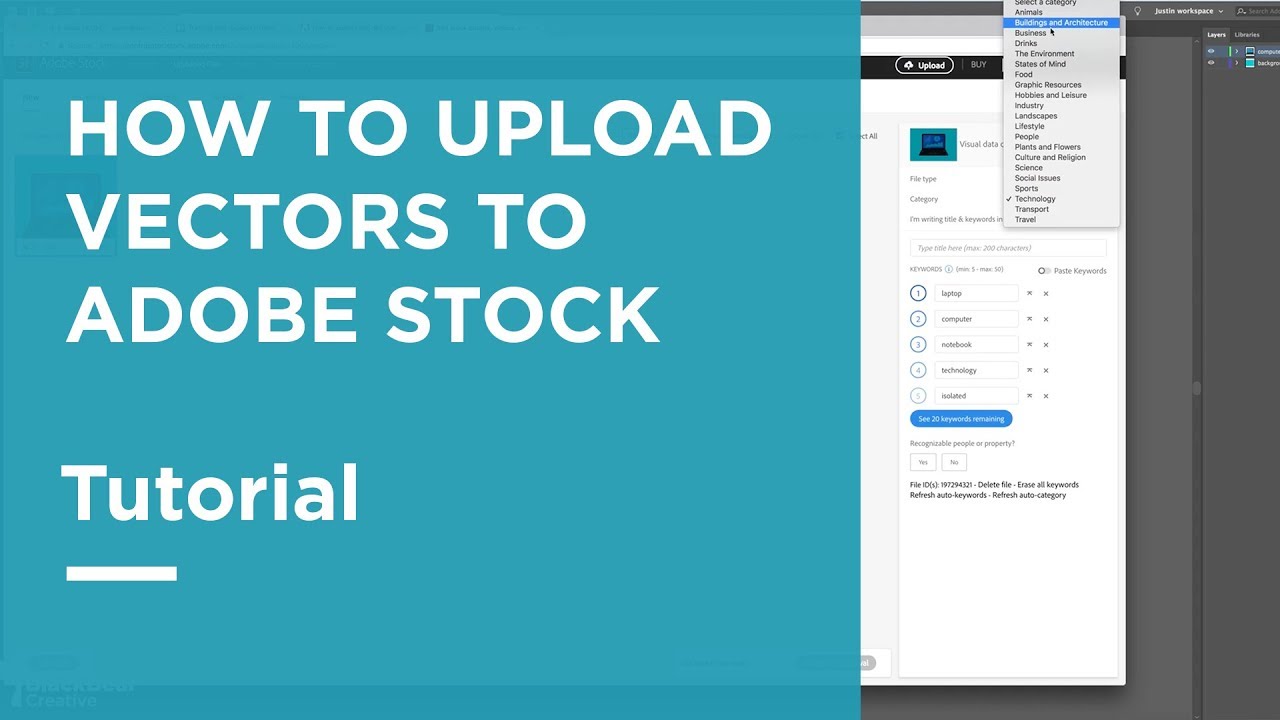 How to upload vector to Adobestock | Black Bear Creative Tutorial 2018