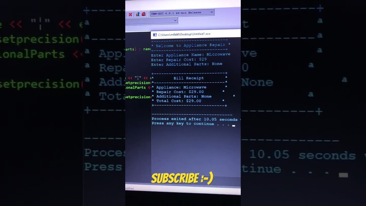 repair bill IDE dev c++ #cppprogramming