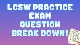 LCSW Test Categories Series | Practice Question on Diversity Category ...