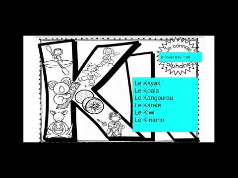 La Lettre K (Vocabulaire) : The Letter K in French (Vocabulary) : French Kinder TV