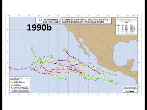 Eastern Pacific Hurricane Track Chart Series for 1949-2012