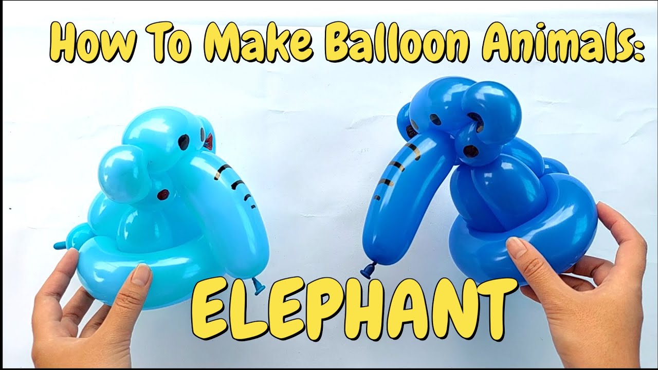 How to make balloon ELEPHANT. Easy steps to make balloon elephant, balloon twist elephant.