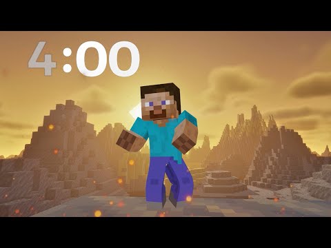 4 Minute Countdown Timer - Minecraft Dance
