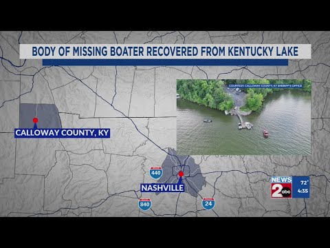 Body of missing boater found in Kentucky Lake