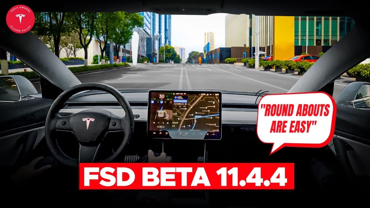 [FSD Beta 11.4.4] Roundabouts are easy