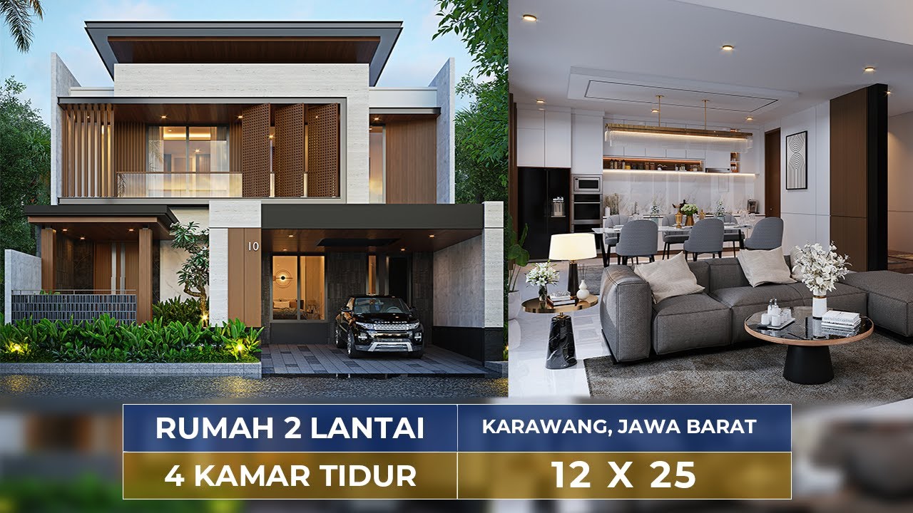 MINIMALIST WITH A MAXIMUM TASTE, THE LUXURY DESIGN OF A MODERN 2-STOREY RESIDENCE IN WEST JAVA! -...