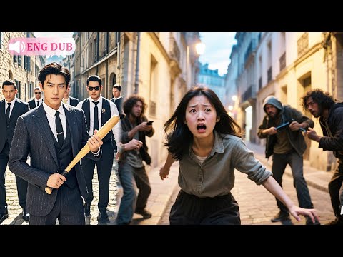 💕Poor girl was robbed by gangsters on a foreign street, Billionaire CEO rescued her heroically😍😍
