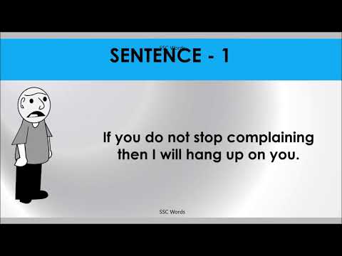 HANG UP Idiom 364 # Meaning and five sentences # SSC Words