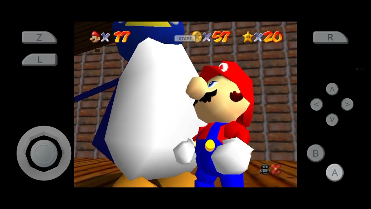 Jogando super Mario 64 (parte 3) 